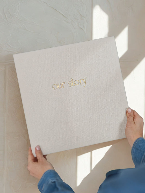 Personalised Wedding Photo Album | Luxury 'Our Story' Album – Forget Me ...